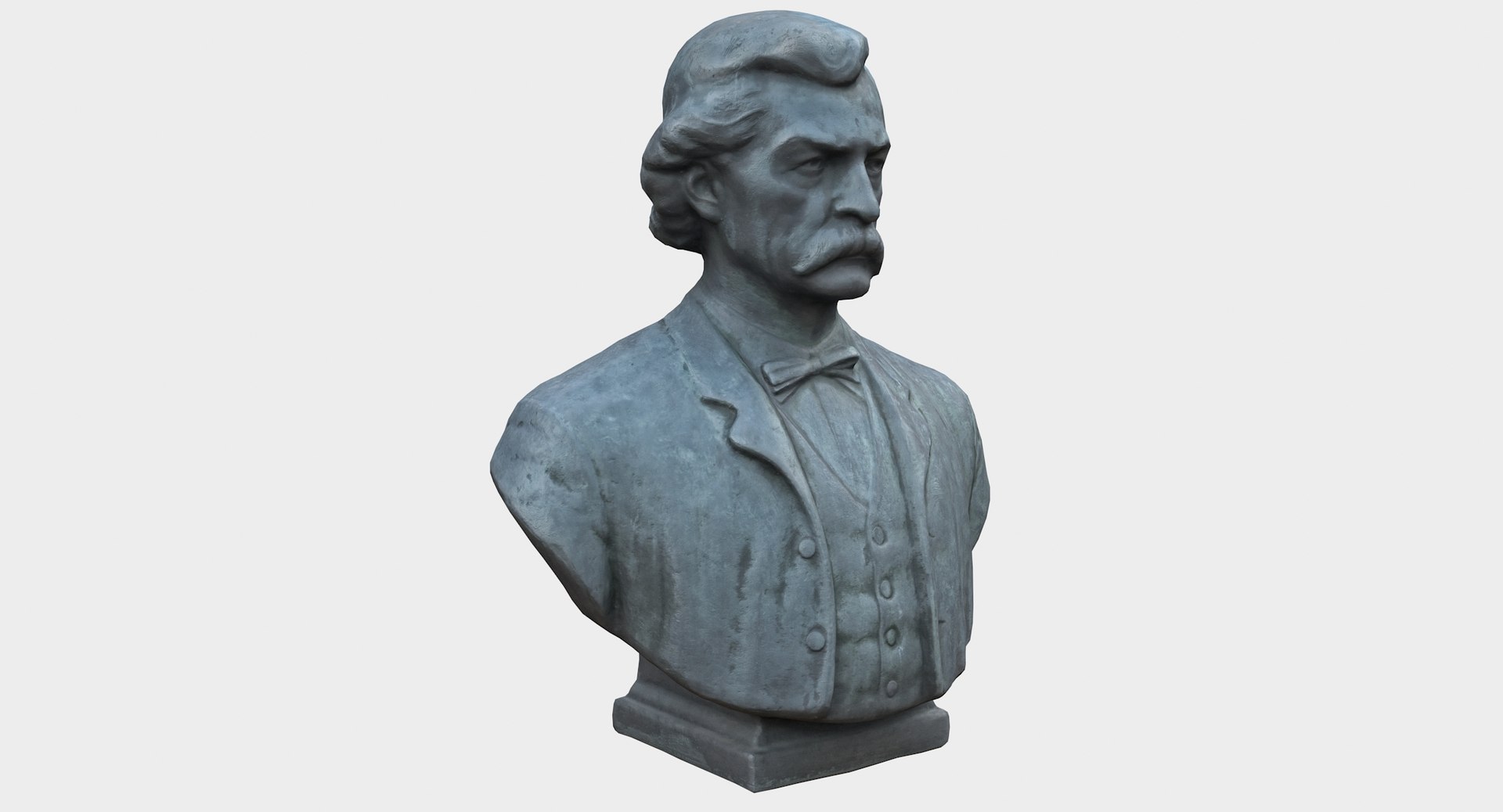 3D Mark Twain Bust - TurboSquid 1989714