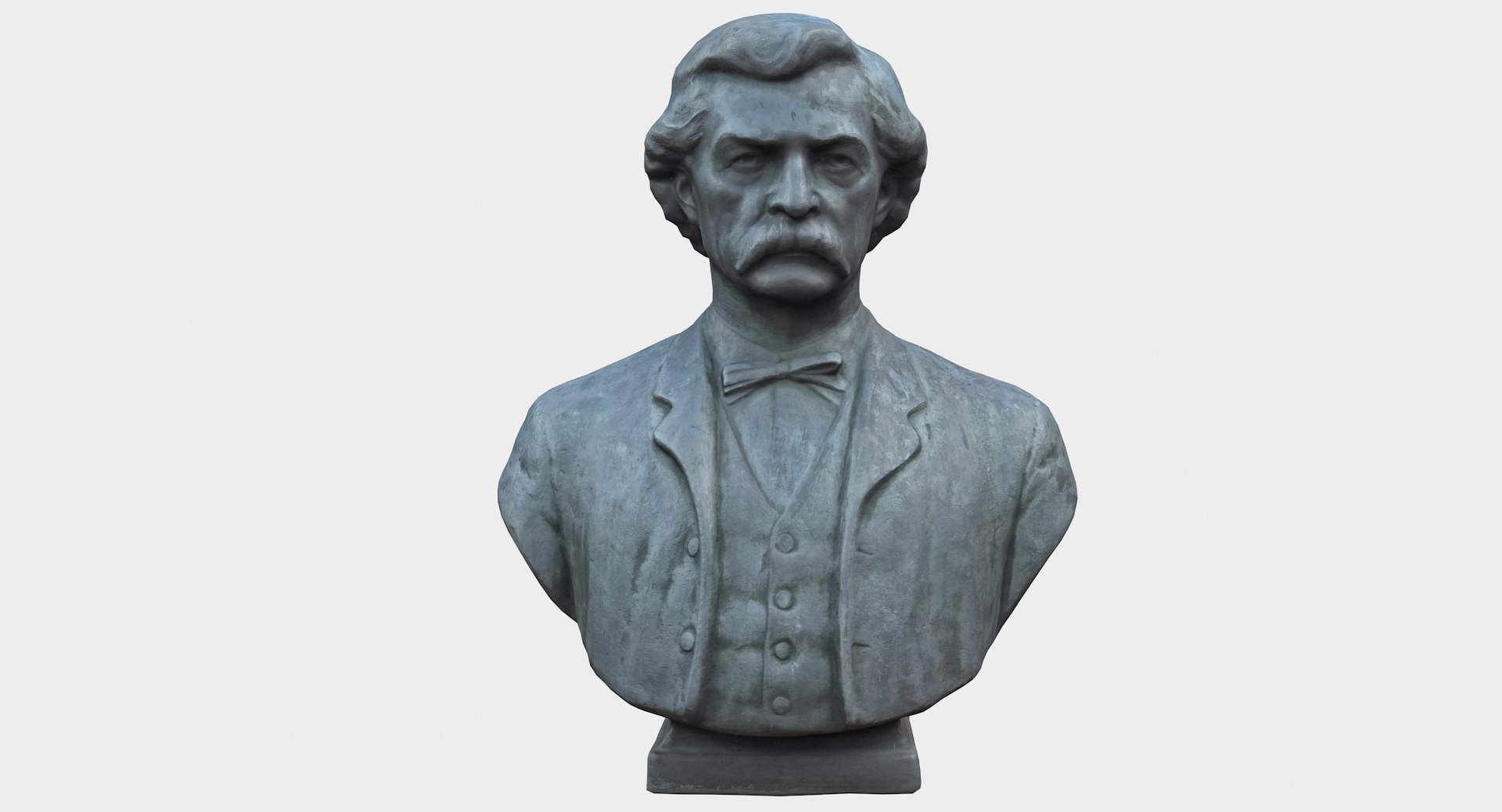 3D Mark Twain Bust - TurboSquid 1989714