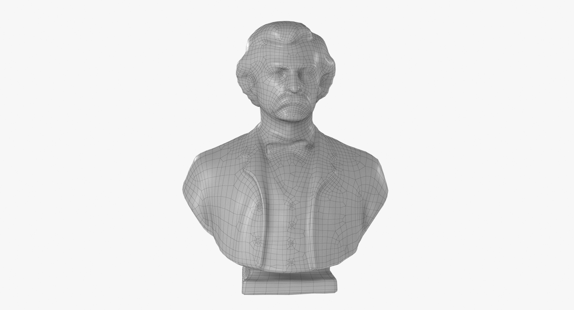 3D Mark Twain Bust - TurboSquid 1989714