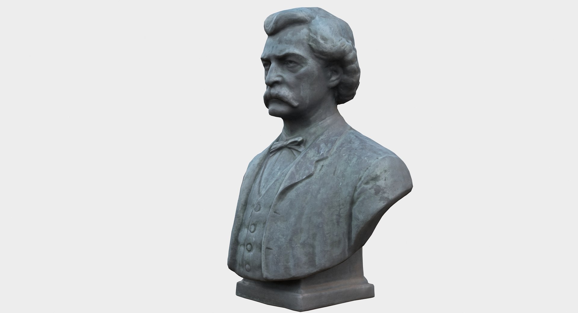 3D Mark Twain Bust - TurboSquid 1989714