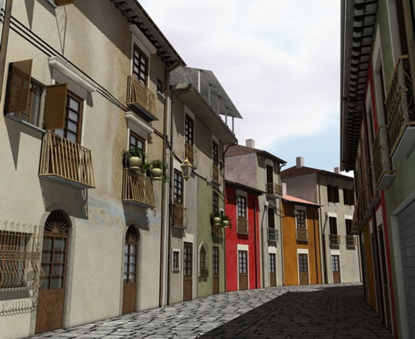 Italy Street 3d Model