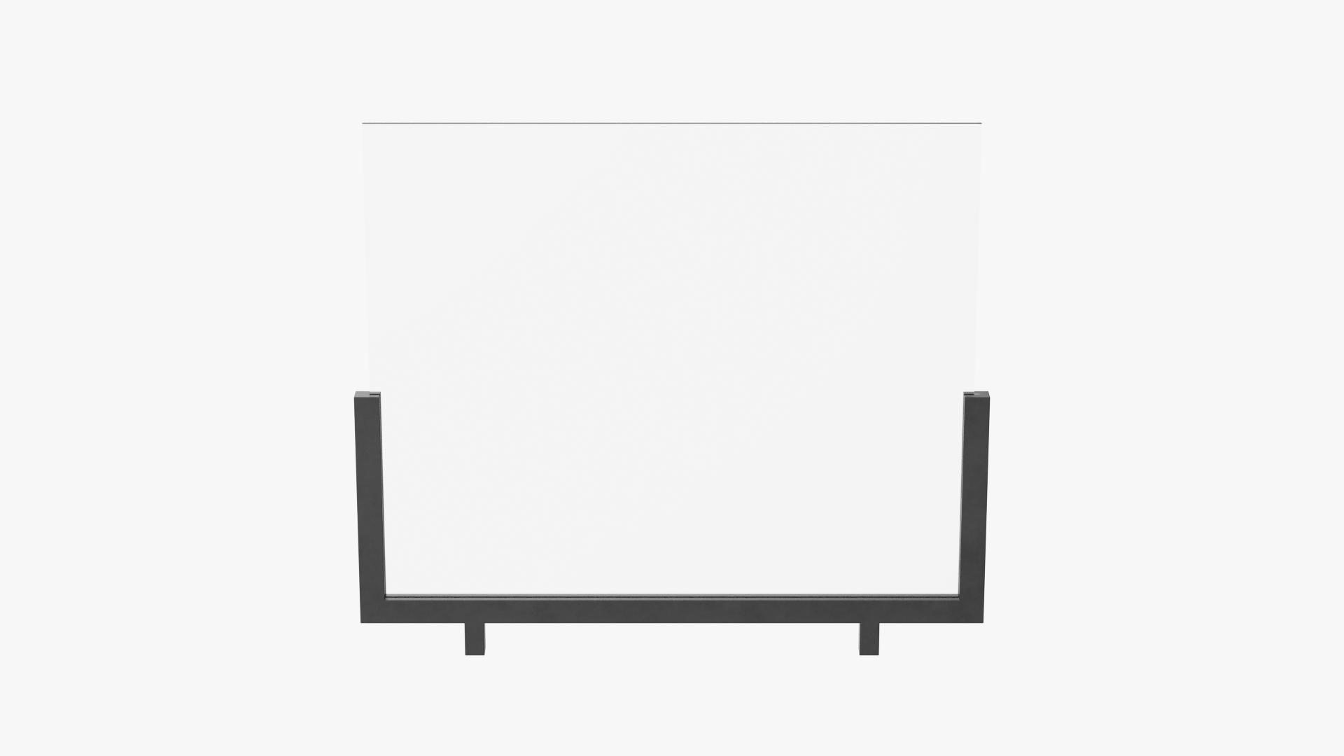 3d Model Glass Railing Module 3 Turbosquid 2204156
