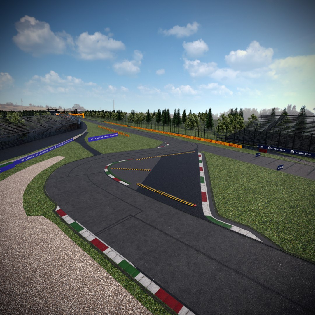F1 Italy Track Monza Circuit 3D Model - TurboSquid 2286874