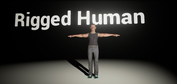 3D модель Rigged Human - TurboSquid 1006795