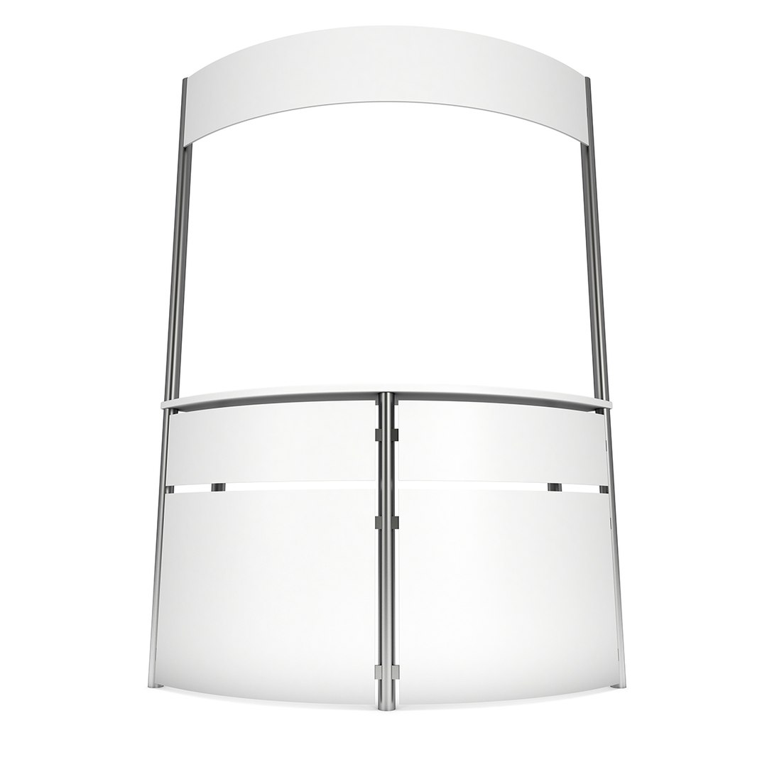 Stall Kiosk Modern Reception Desk 3D - TurboSquid 1395210