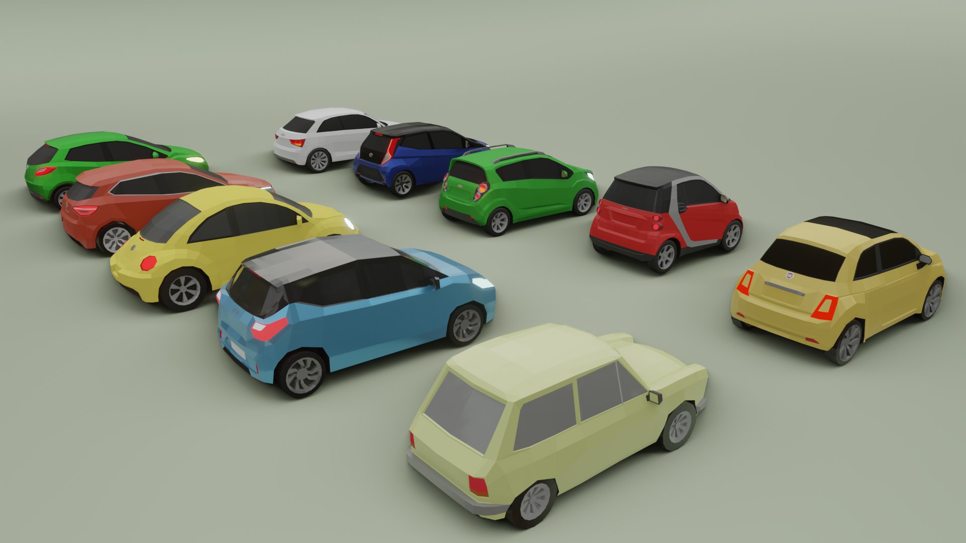10 mini cars a1 3D - TurboSquid 1638293