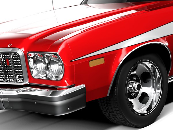 포드 그랜 토리노 1975 3D 모델 - TurboSquid 2224142