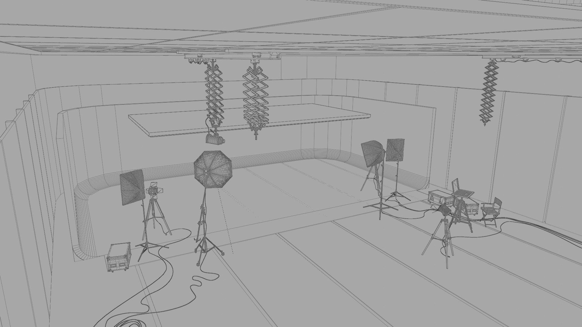 3D Lighting Studio Scene 3D Blend File Free Model Free 3D Model ...