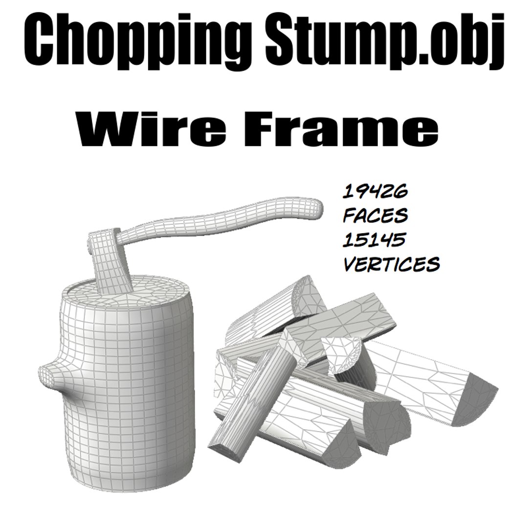 3d Model Stump Chop