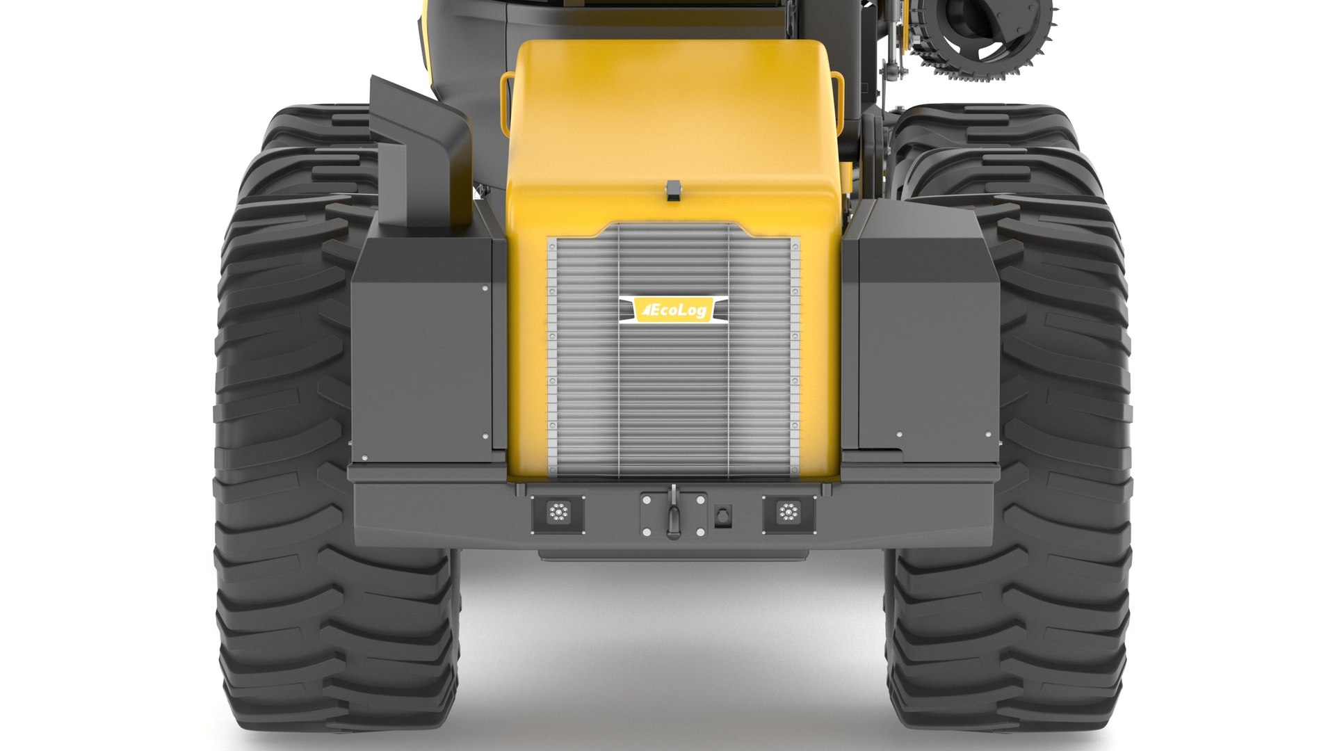 3D EcoLog 590G with EC 761 LF Harvester Heads - TurboSquid 2158120