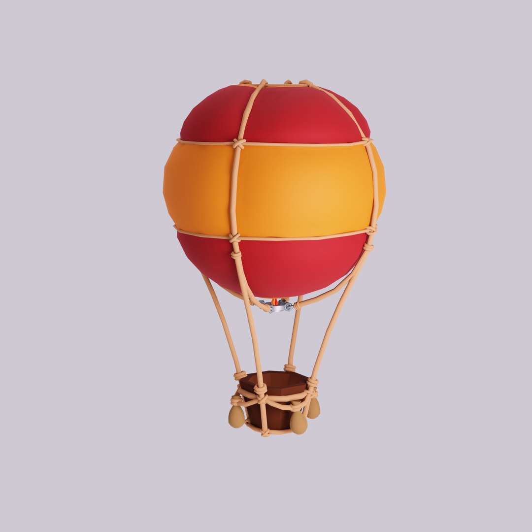 3D Air Balloon - TurboSquid 2162447