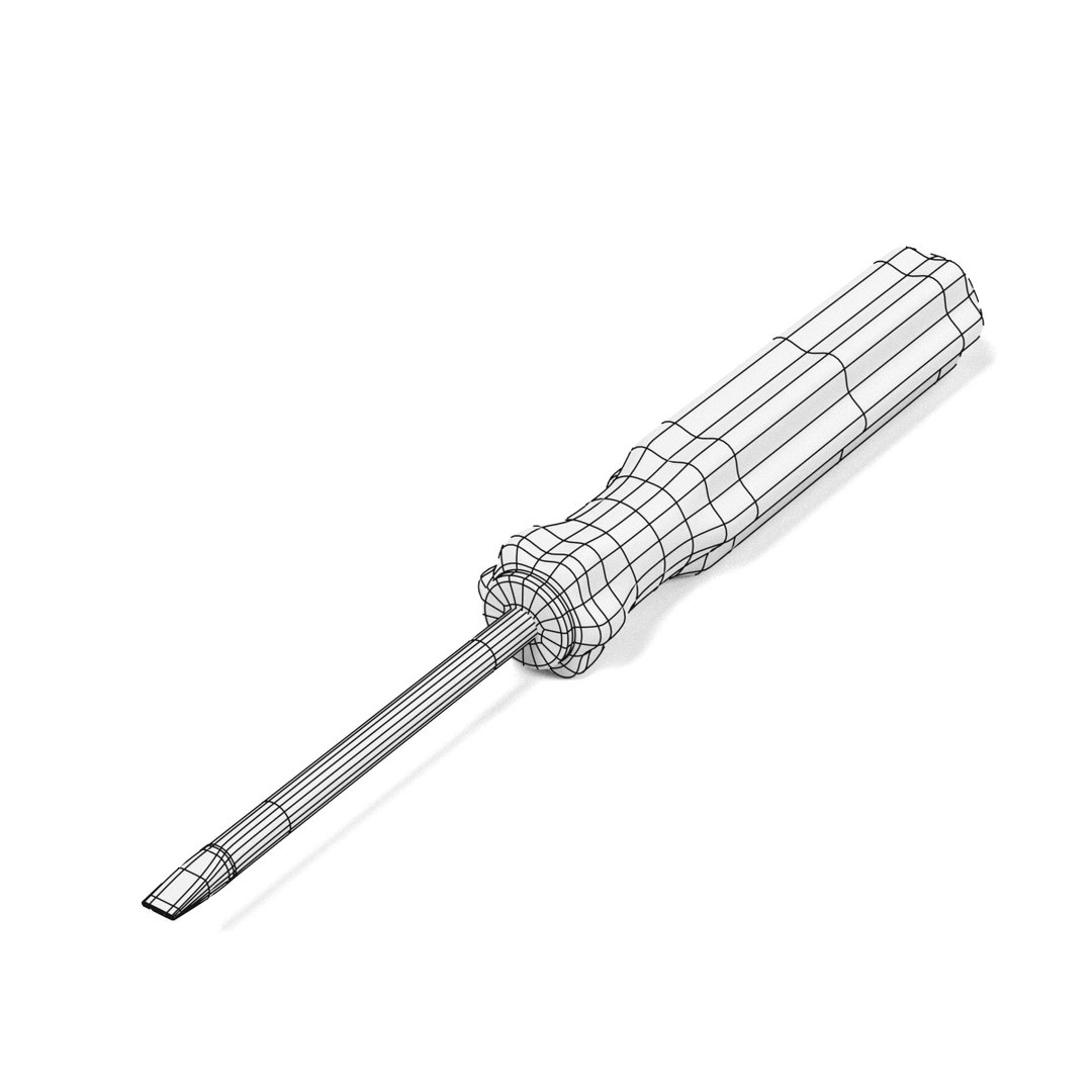 Screw Screwdriver Driver 3d Model