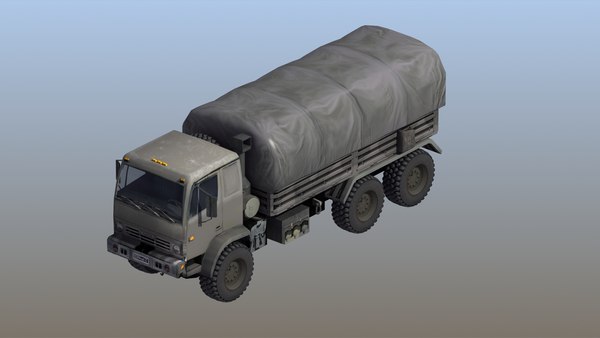 modelo 3d Camión KAMAZ 5350 - TurboSquid 1897267