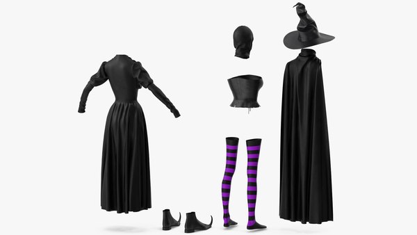 modelo 3d disfraz de bruja - TurboSquid 2128879