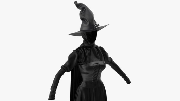 modelo 3d disfraz de bruja - TurboSquid 2128879
