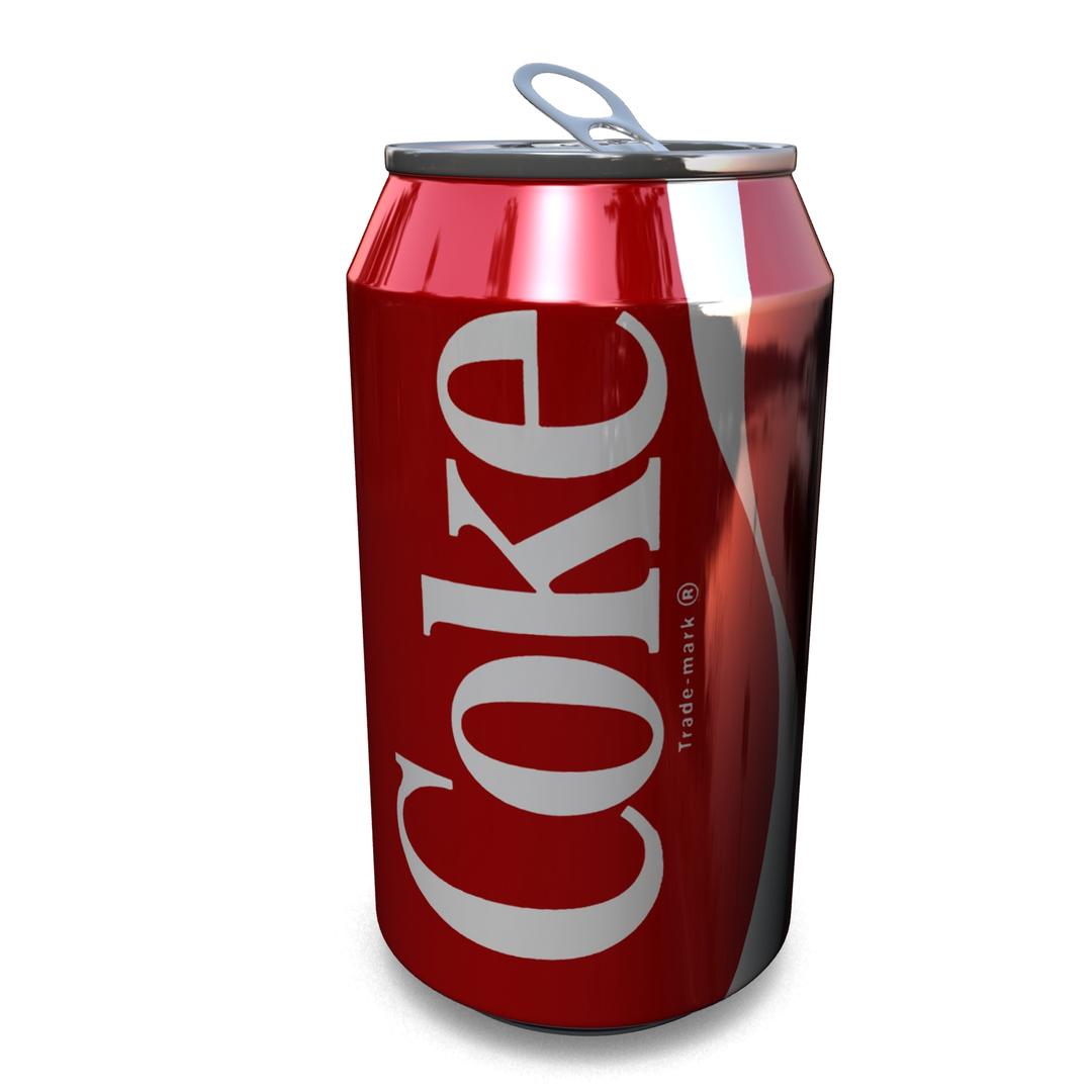 Open Coke Cans 3d Model