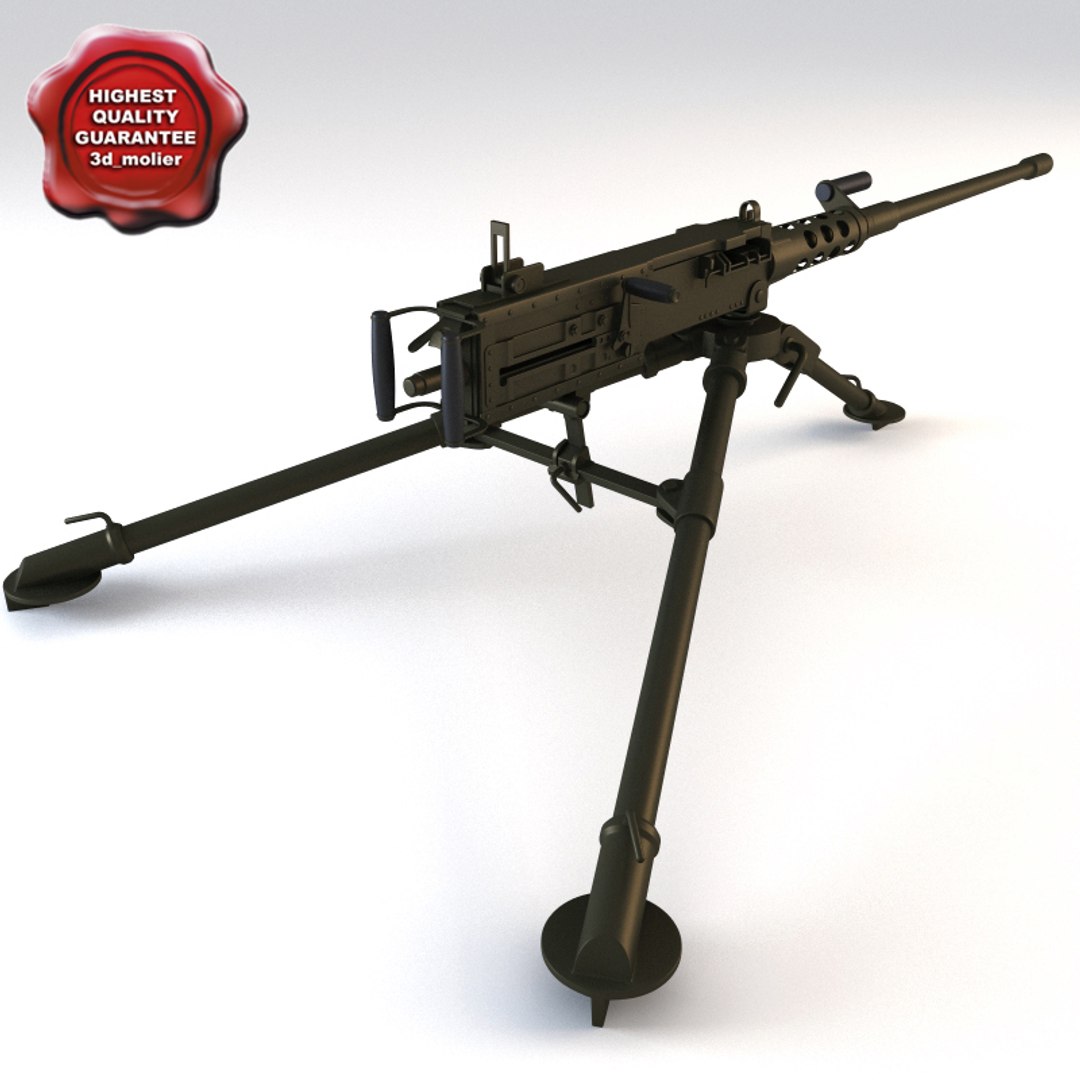 Browning M2hb 3d Model
