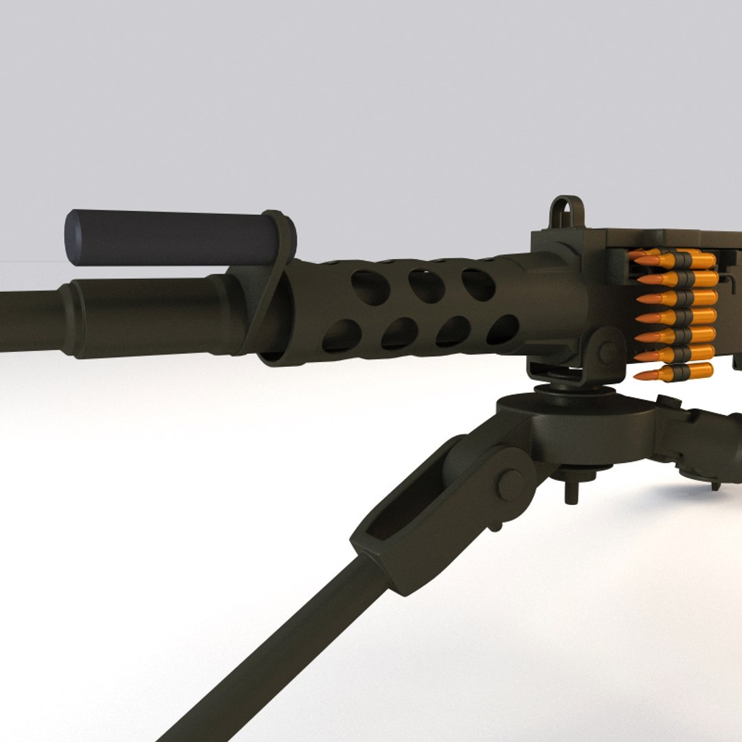 Browning M2hb 3d Model
