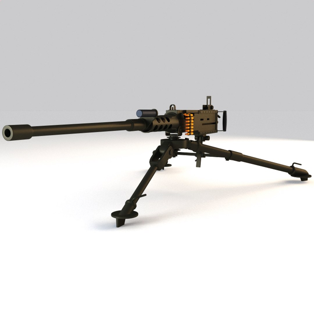 Browning M2hb 3d Model