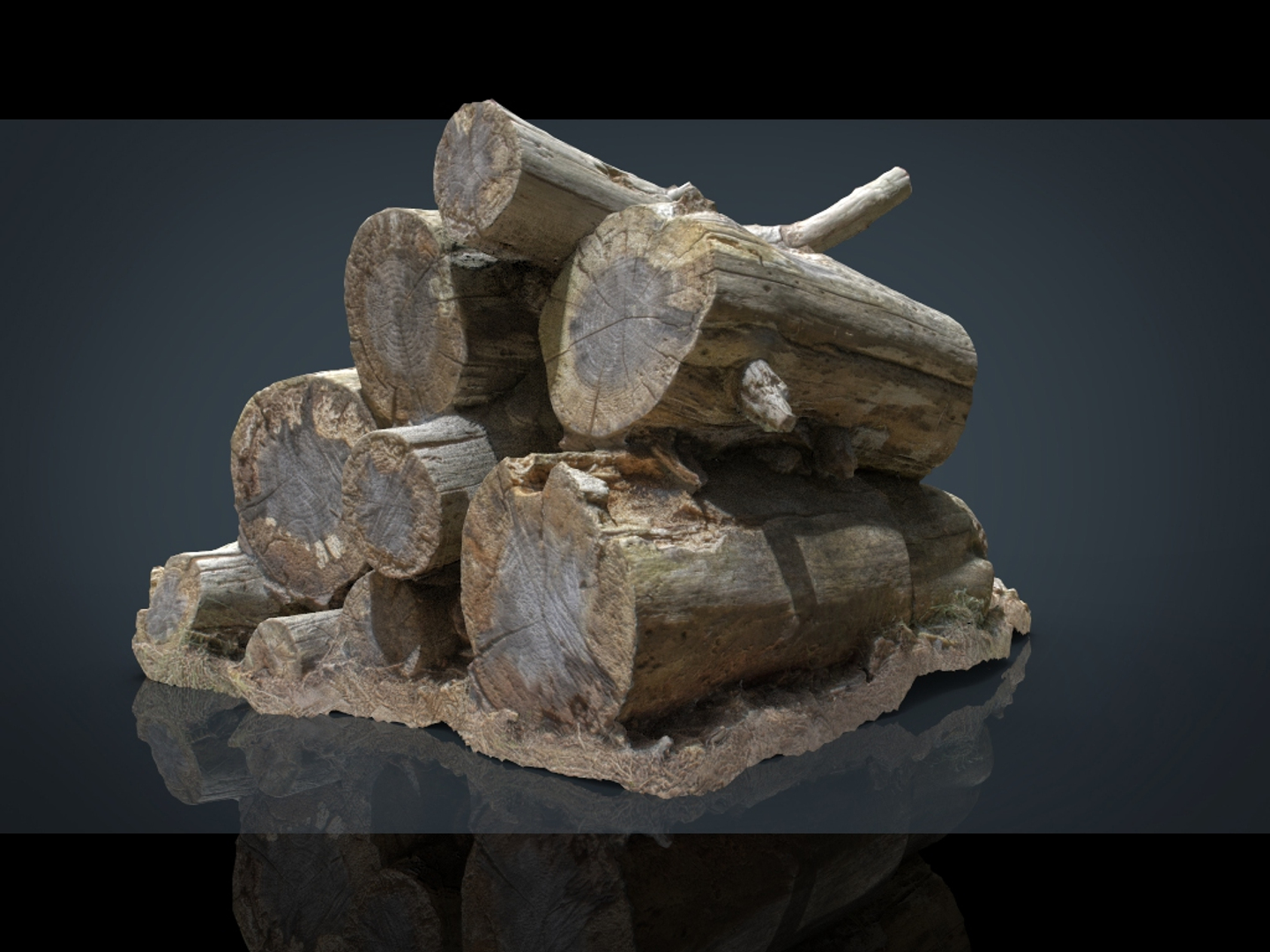 3D Realistic Wooden Logs Model - TurboSquid 1161245