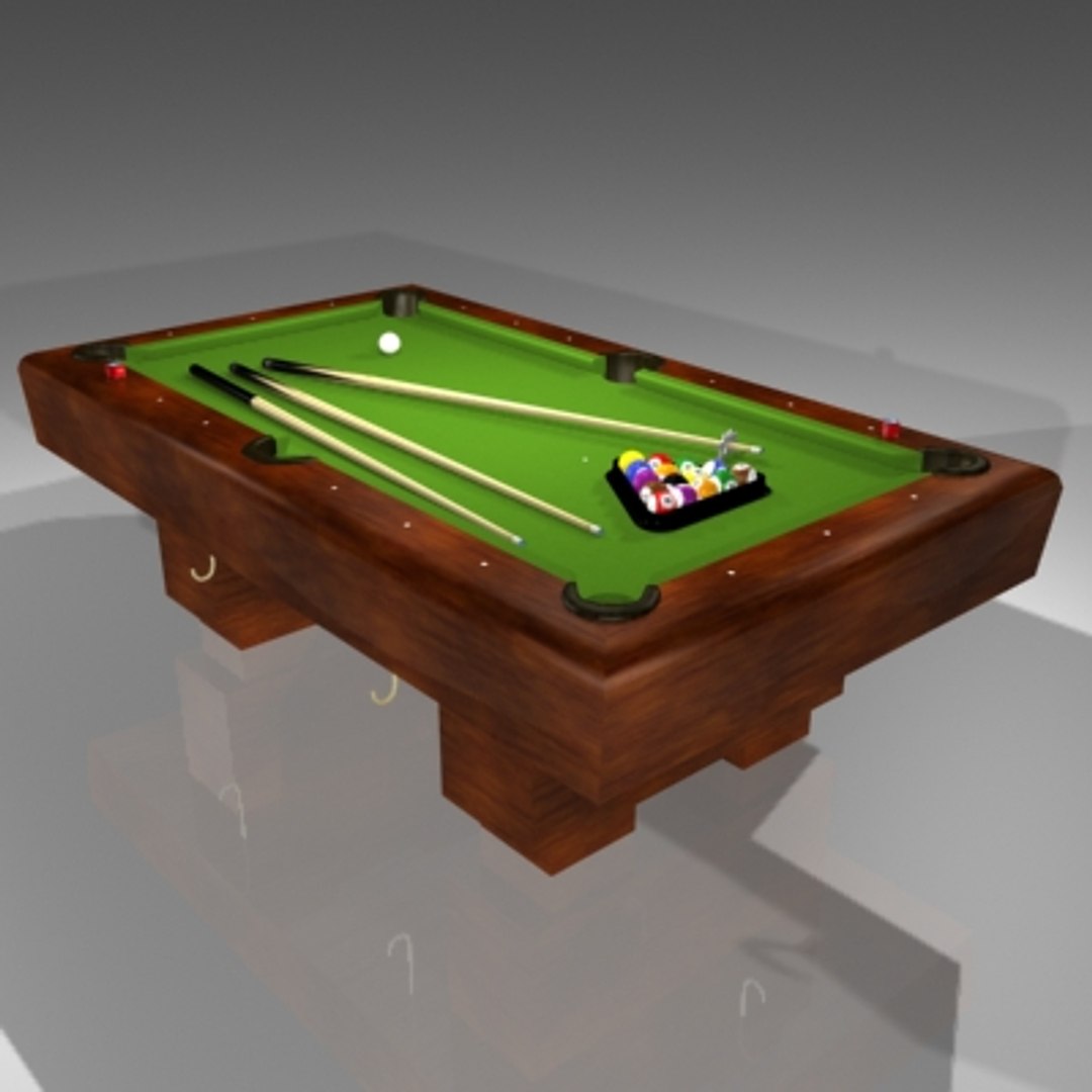 8-ball Billiards Table 3d Max