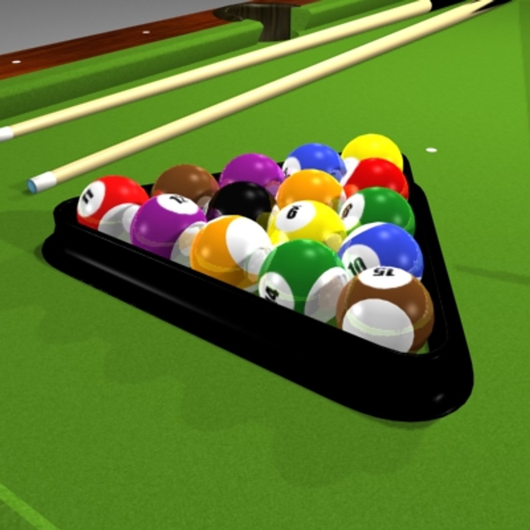 8-ball Billiards Table 3d Max