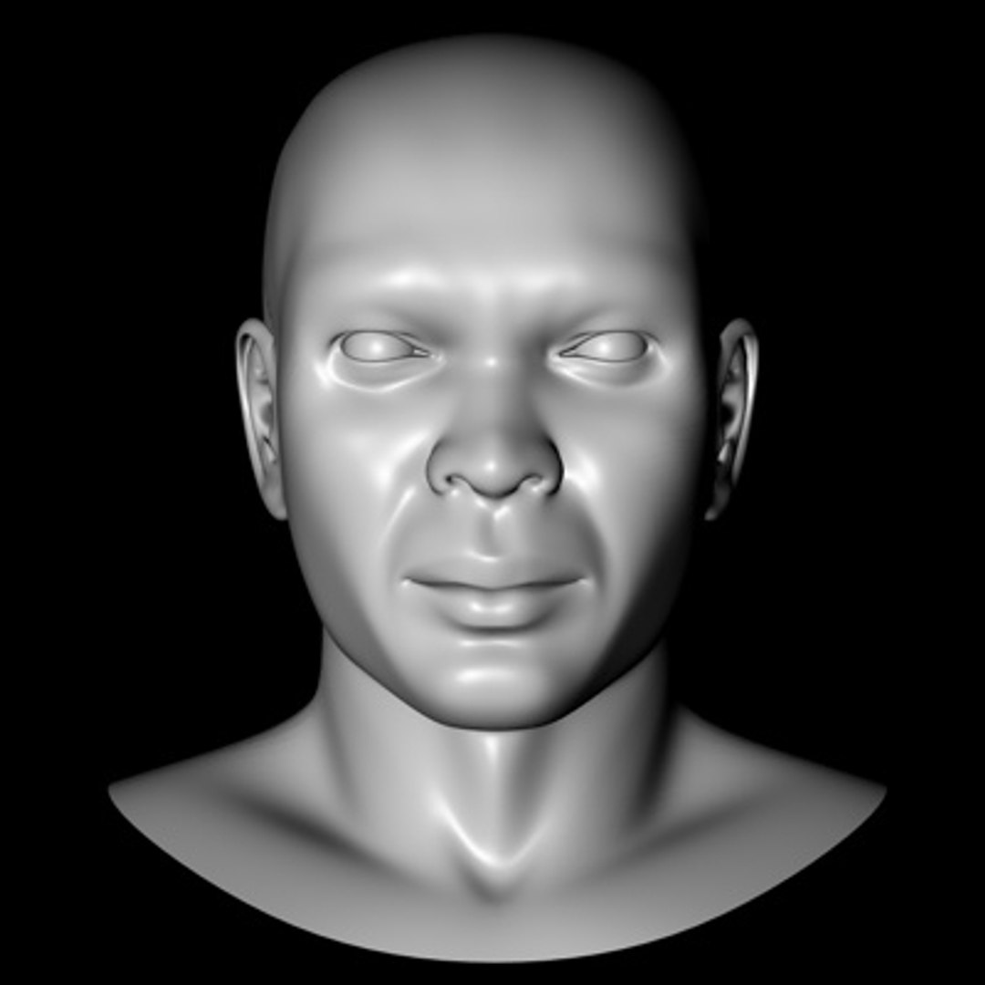 3d Dxf Samuel Human Male Head Reference