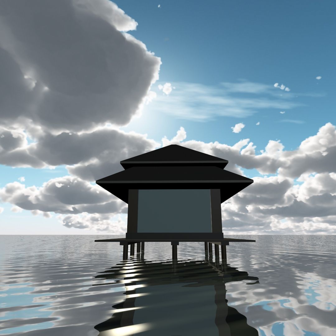 3d sky clouds model