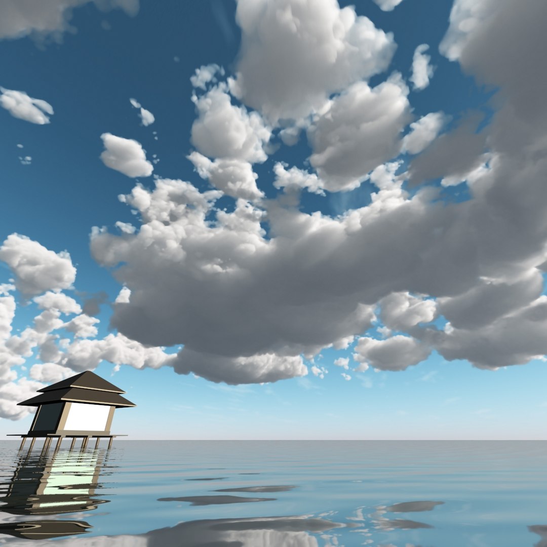 3d sky clouds model
