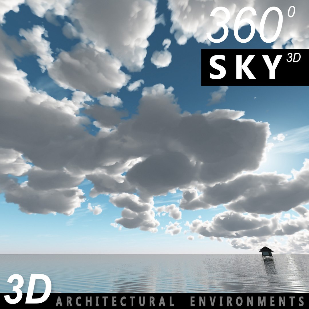 3d sky clouds model