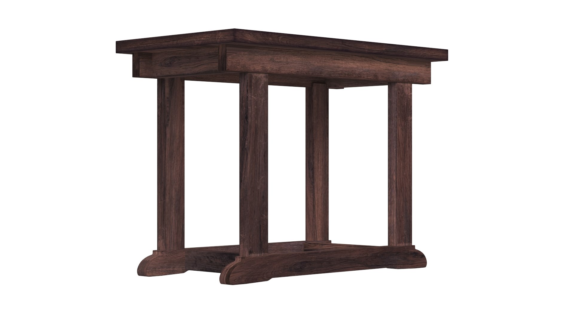 Zinc Top Console Table model - TurboSquid 2157423