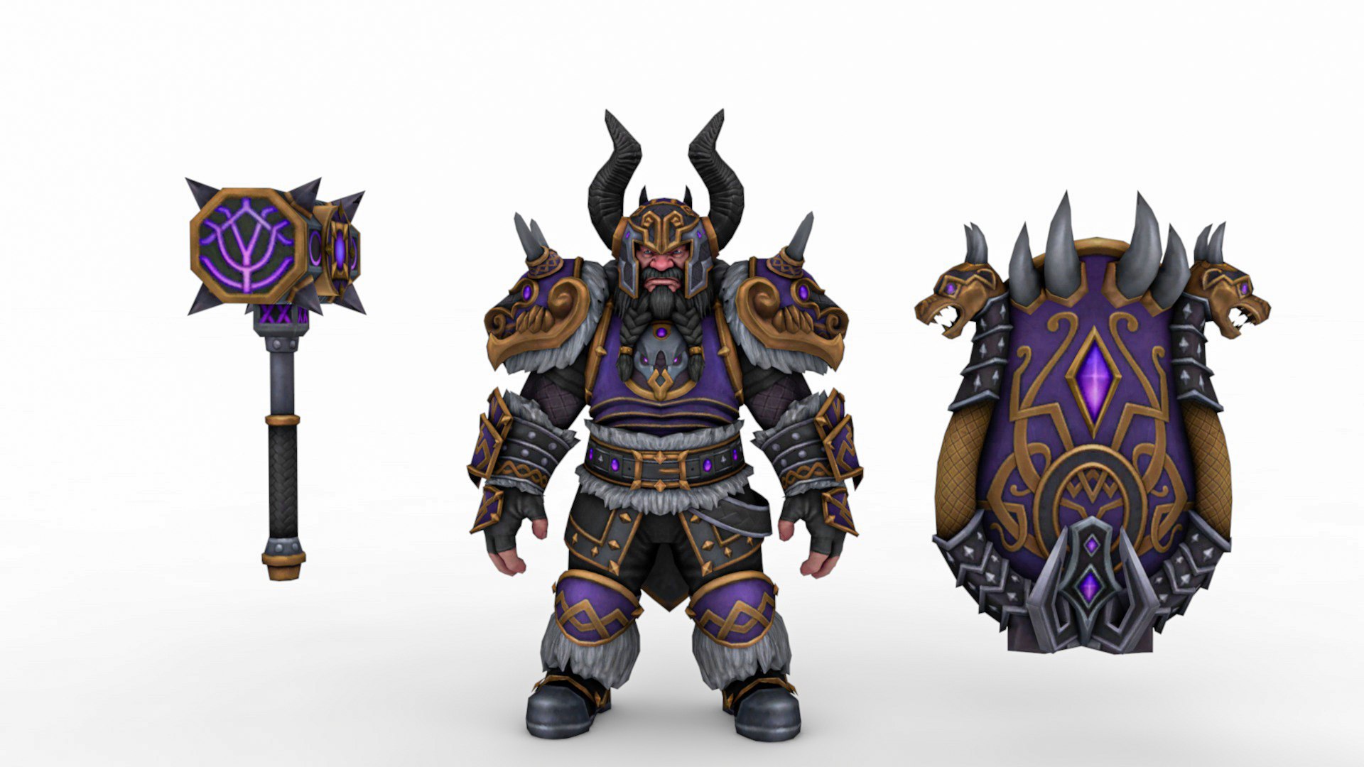 Armored Dwarven Warlord 3D Model Model - TurboSquid 2398318