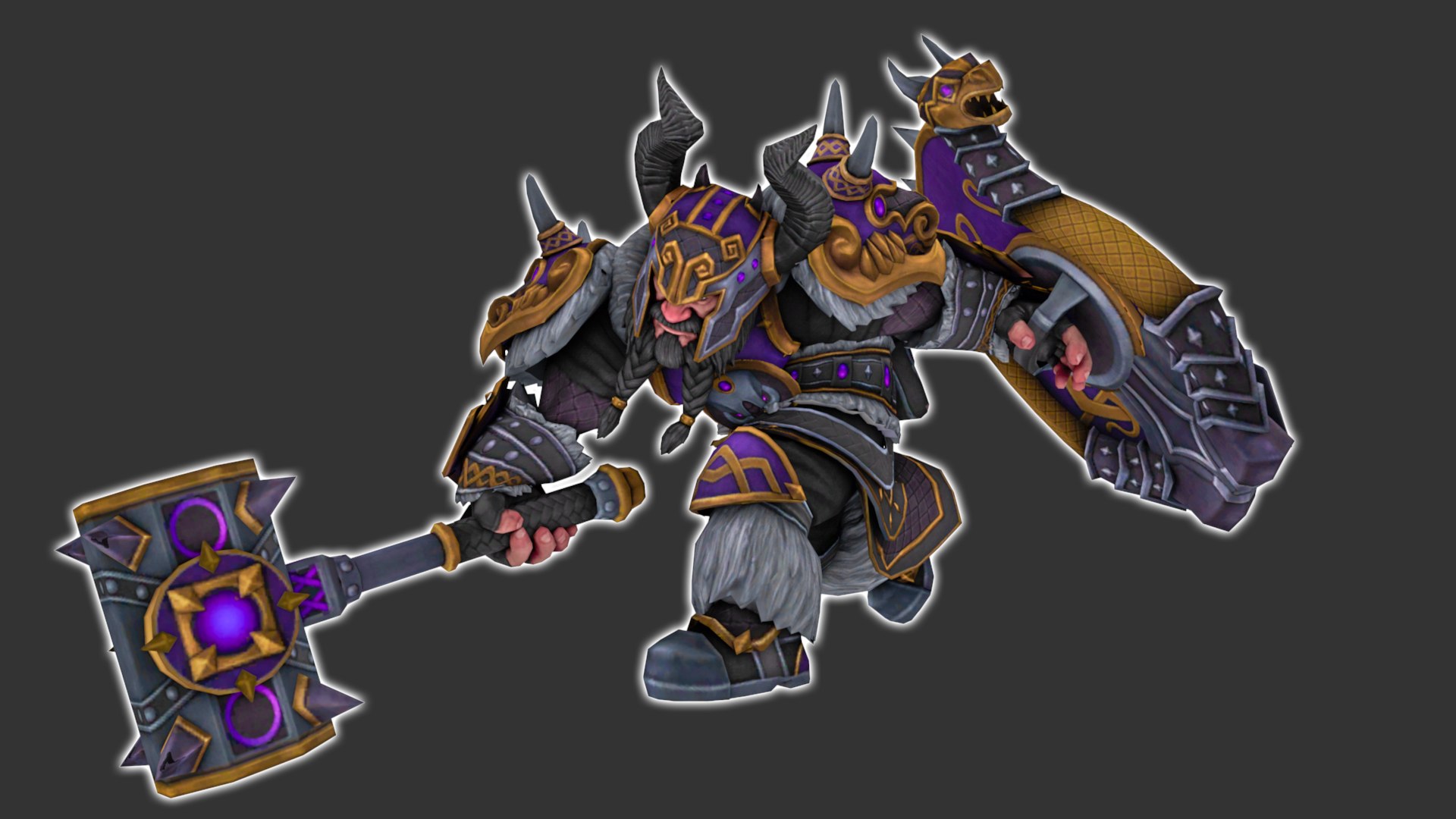 Armored Dwarven Warlord 3D Model Model - TurboSquid 2398318