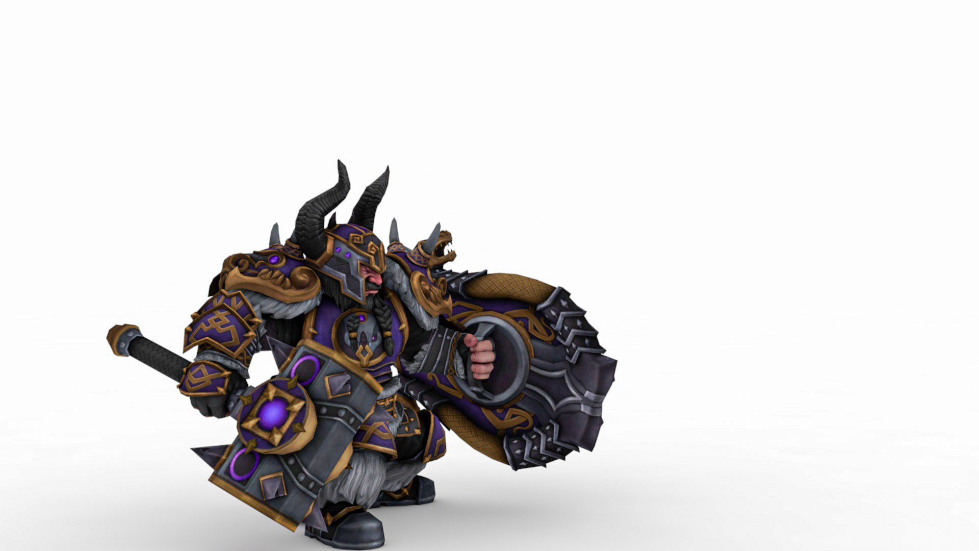 Armored Dwarven Warlord 3D Model Model - TurboSquid 2398318