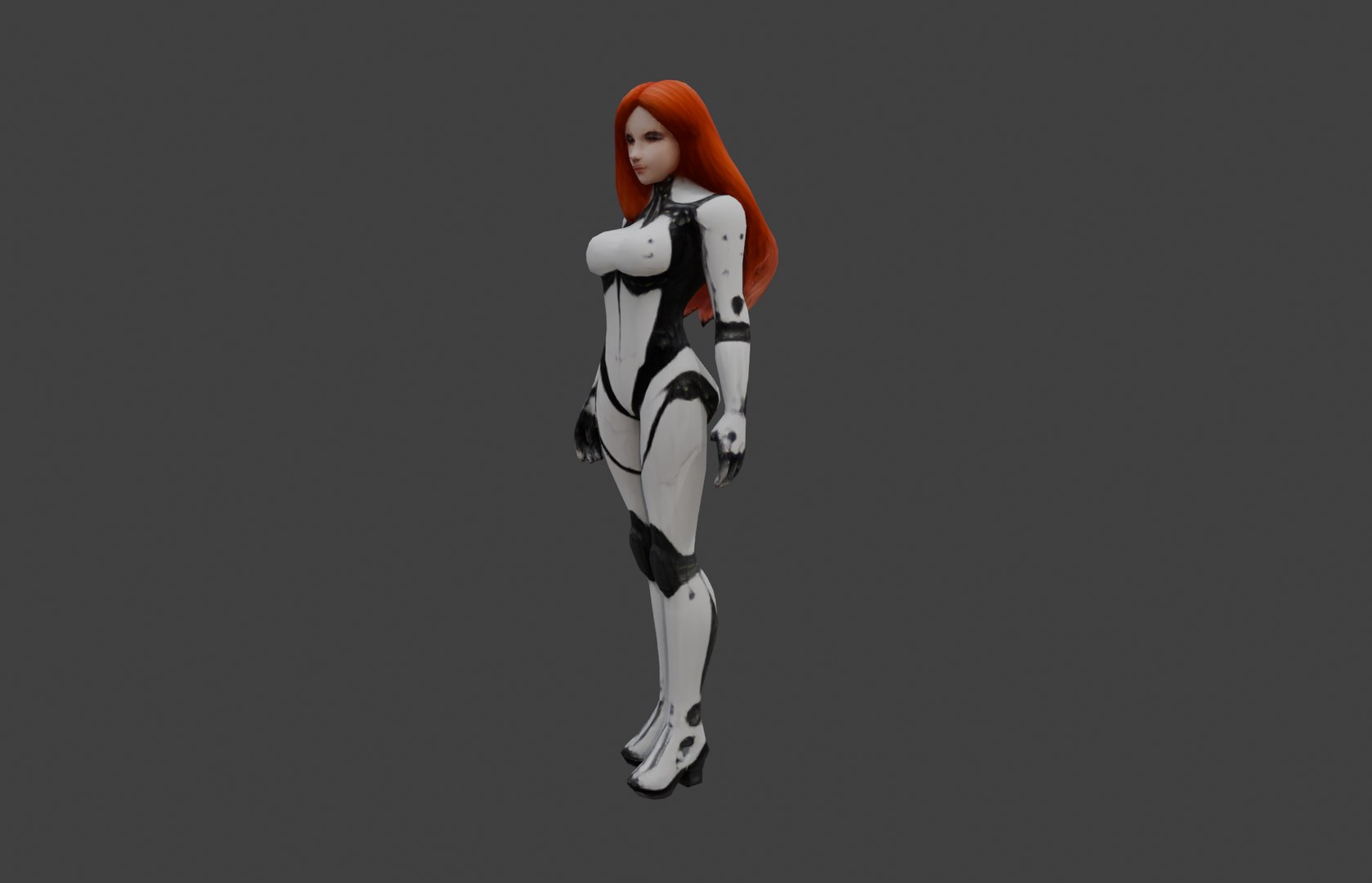 Futuristic Sci-Fi Cyborg Woman Model - TurboSquid 2328344