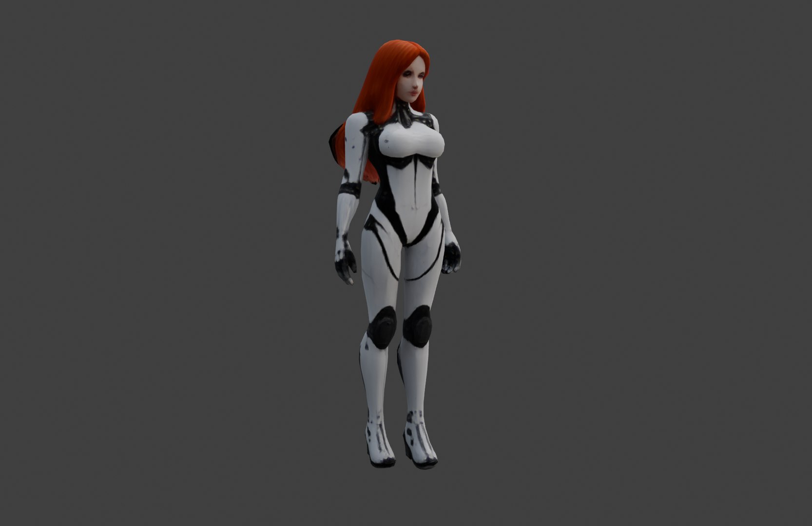 Futuristic Sci-Fi Cyborg Woman Model - TurboSquid 2328344
