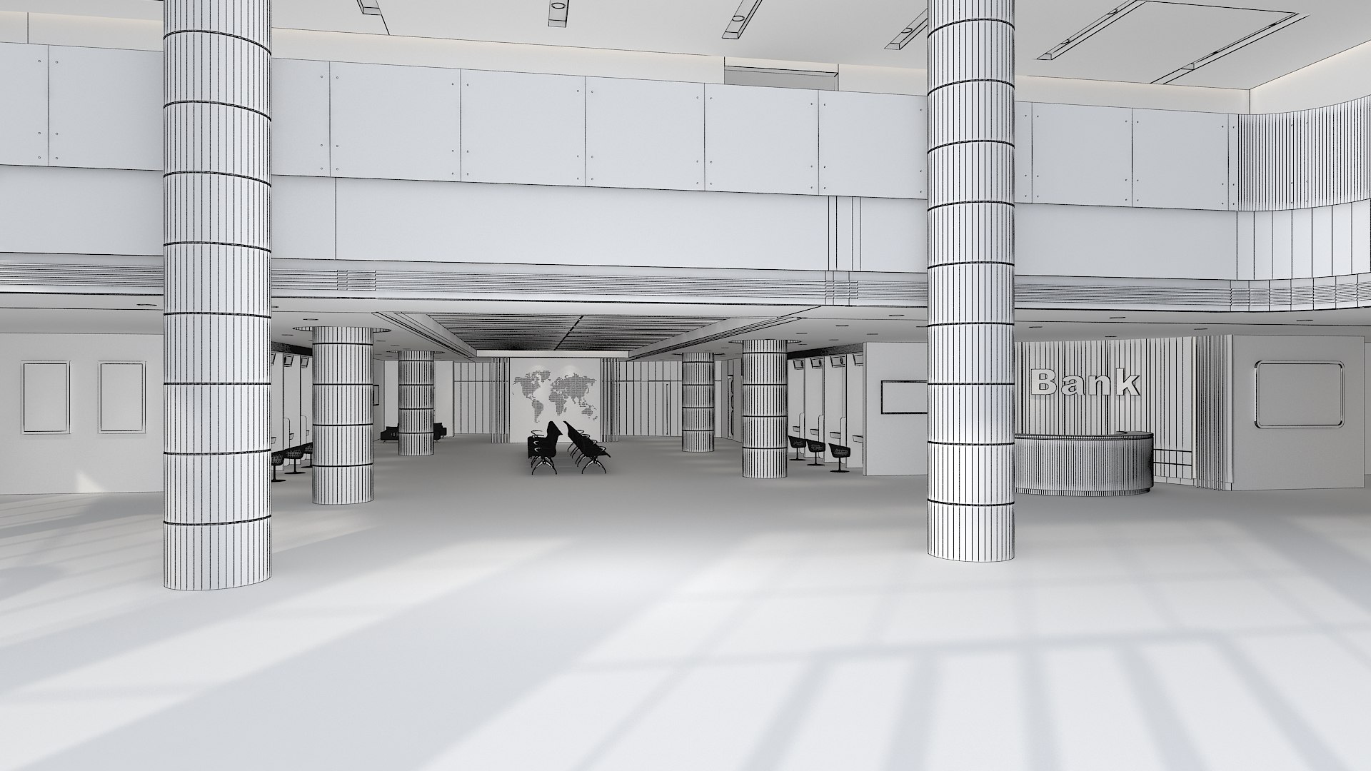 Bank Lobby 05 3D Model - TurboSquid 2141032