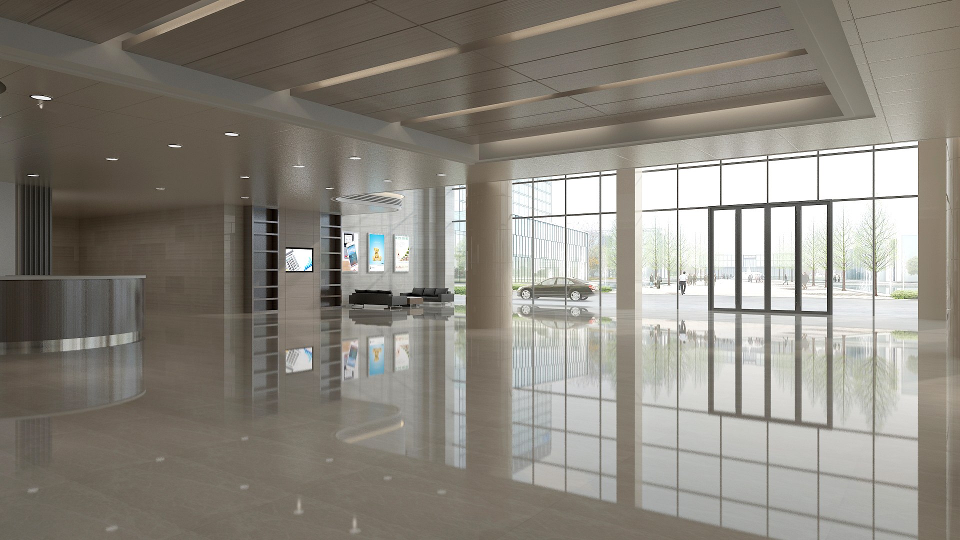 Bank Lobby 05 3D Model - TurboSquid 2141032