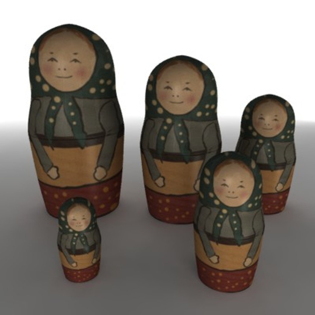 3d matrioshka doll