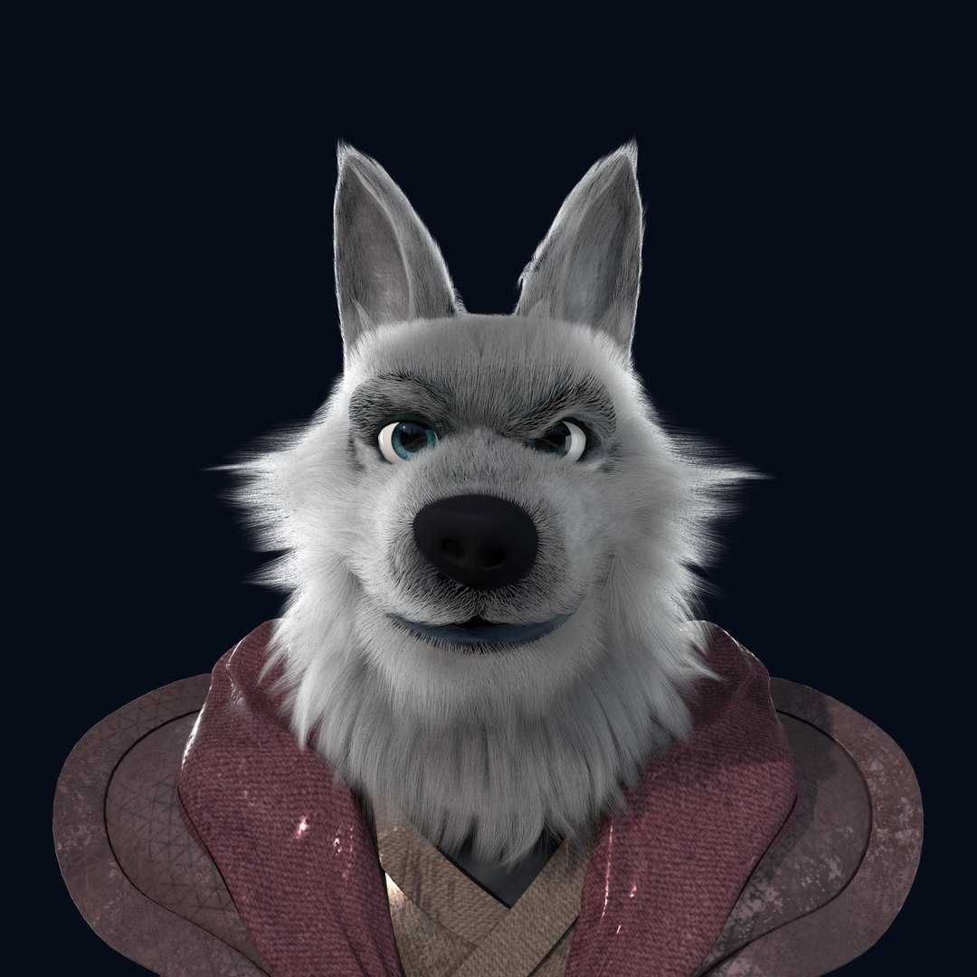 Cartoon Wolves Collection 3D Model - TurboSquid 2010063