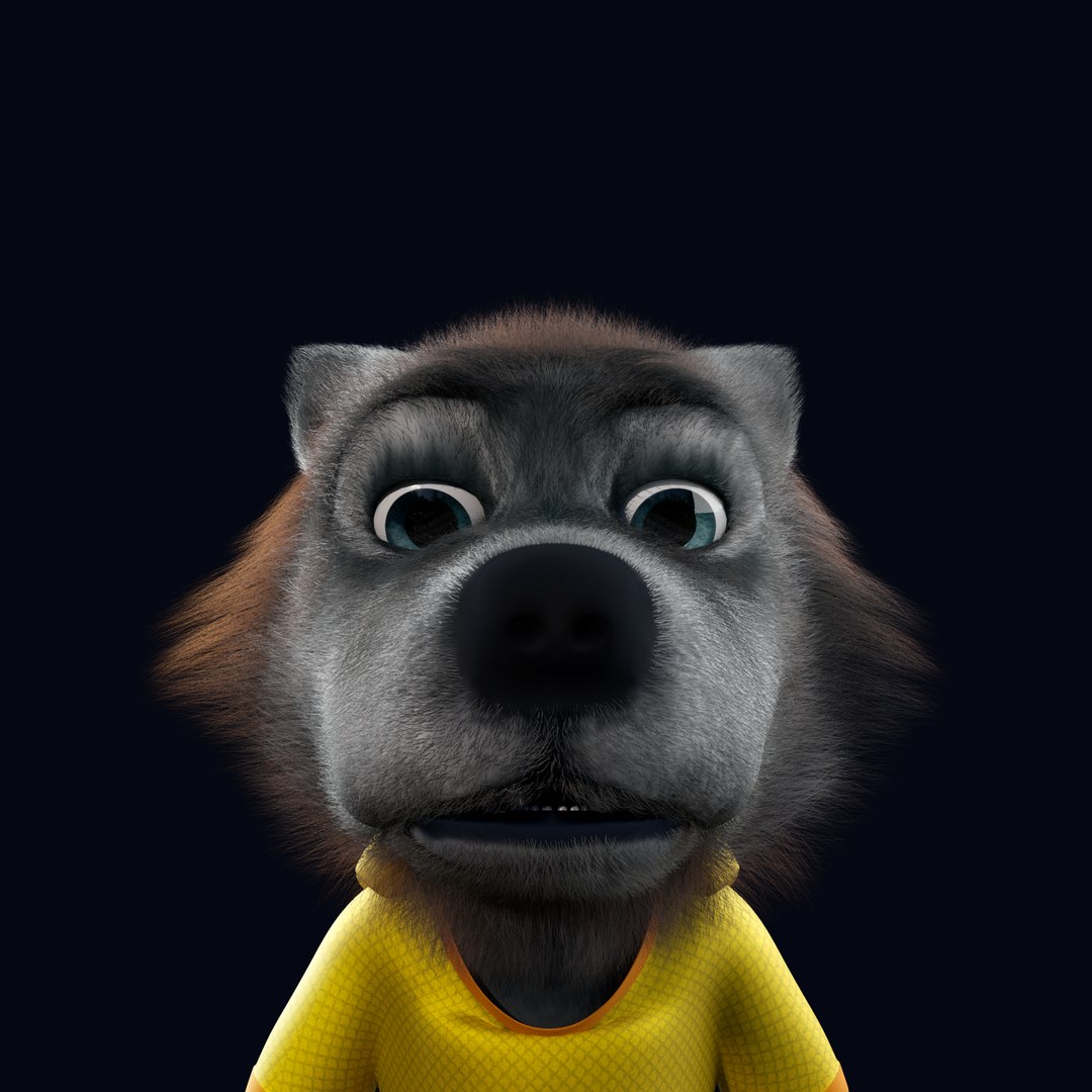 Cartoon Wolves Collection 3D Model - TurboSquid 2010063