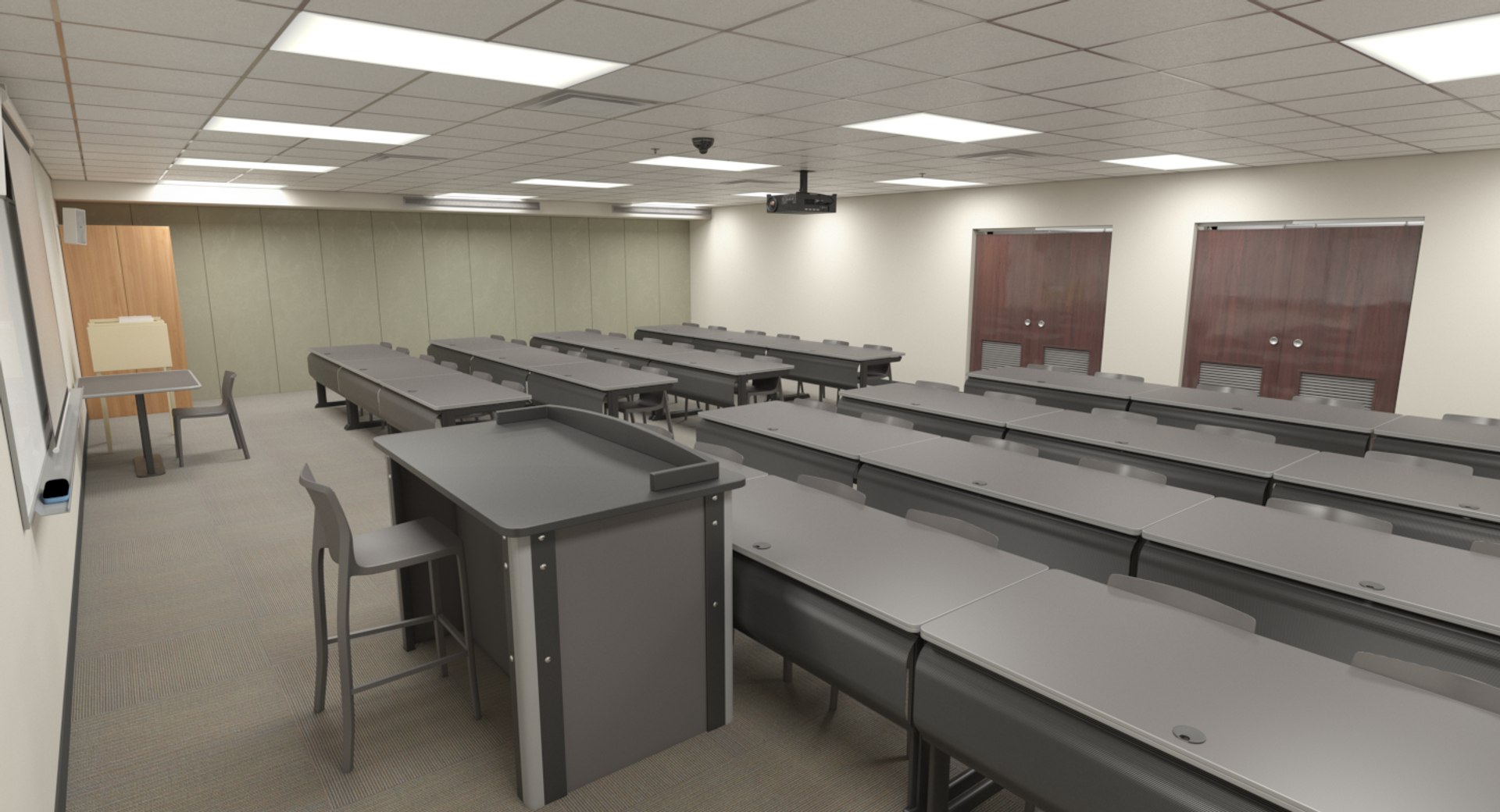 3D Class Room Realistic - TurboSquid 1245264