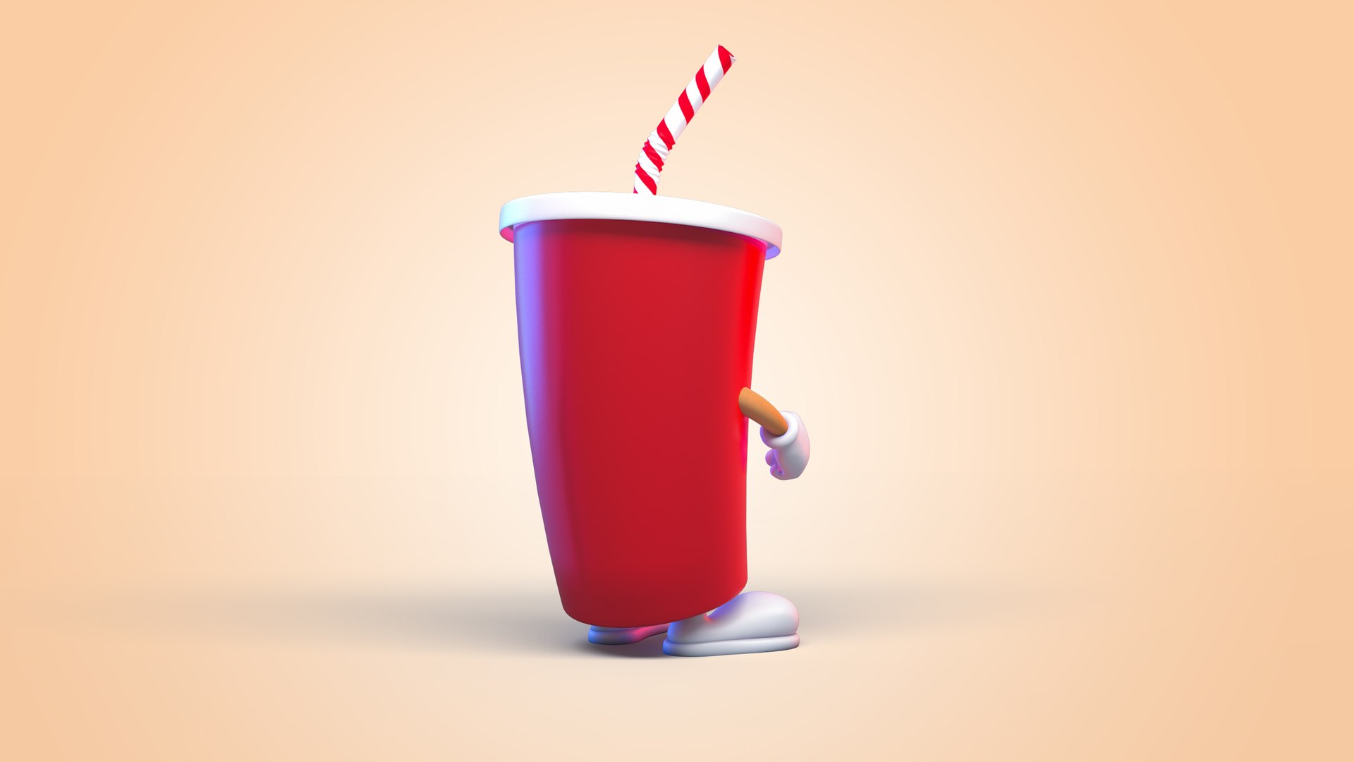 Cup man character 3D model - TurboSquid 1535613