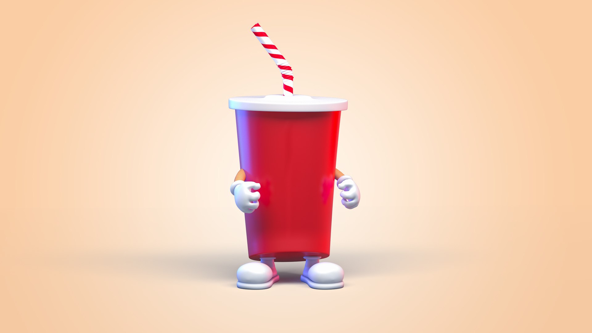 Cup man character 3D model - TurboSquid 1535613