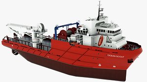 3D Tugboat Brave Hawk - TurboSquid 1758310