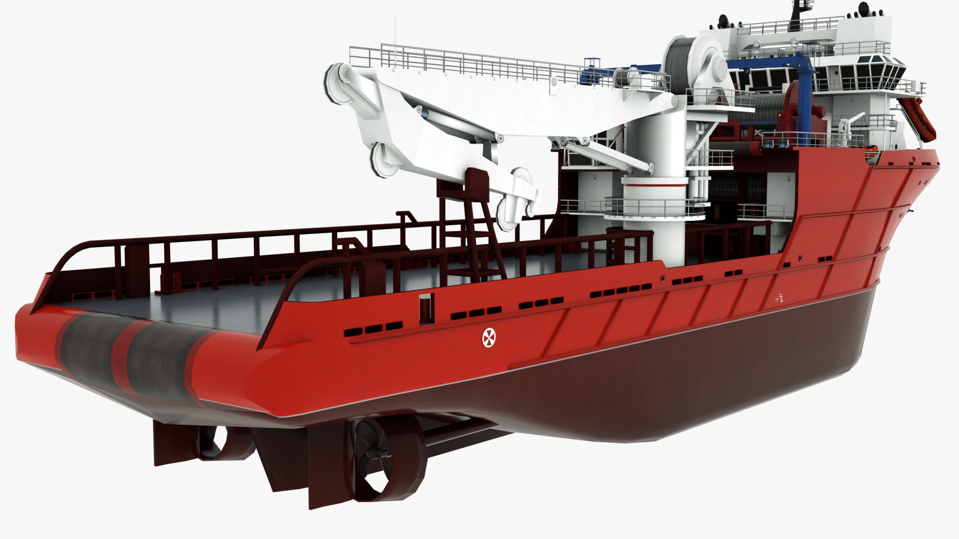 3D Offshore Support Vessel Ocean Scout Model - TurboSquid 1724767