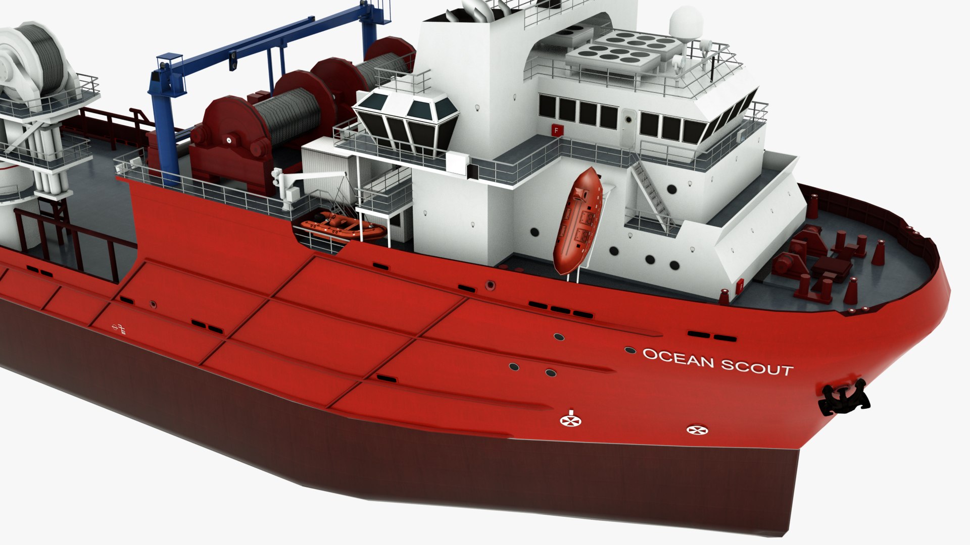 3D Offshore Support Vessel Ocean Scout Model - TurboSquid 1724767