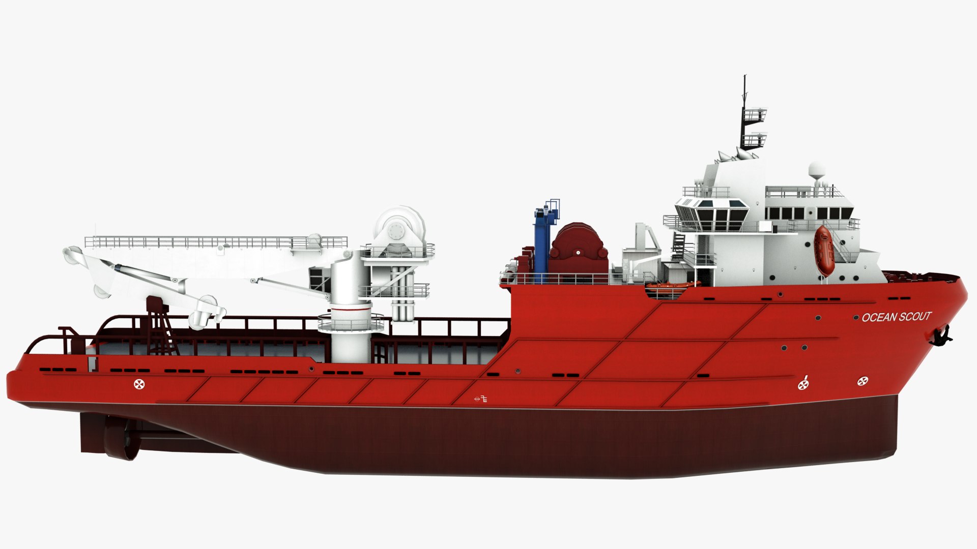 3D Offshore Support Vessel Ocean Scout Model - TurboSquid 1724767