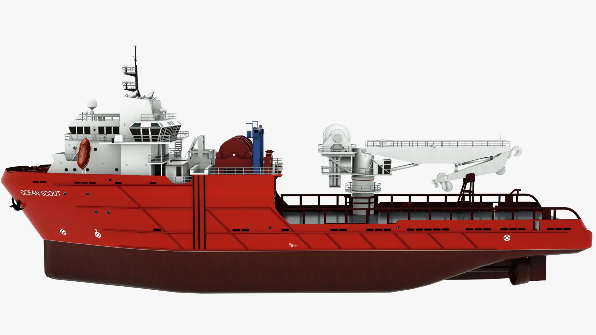 3D Offshore Support Vessel Ocean Scout Model - TurboSquid 1724767