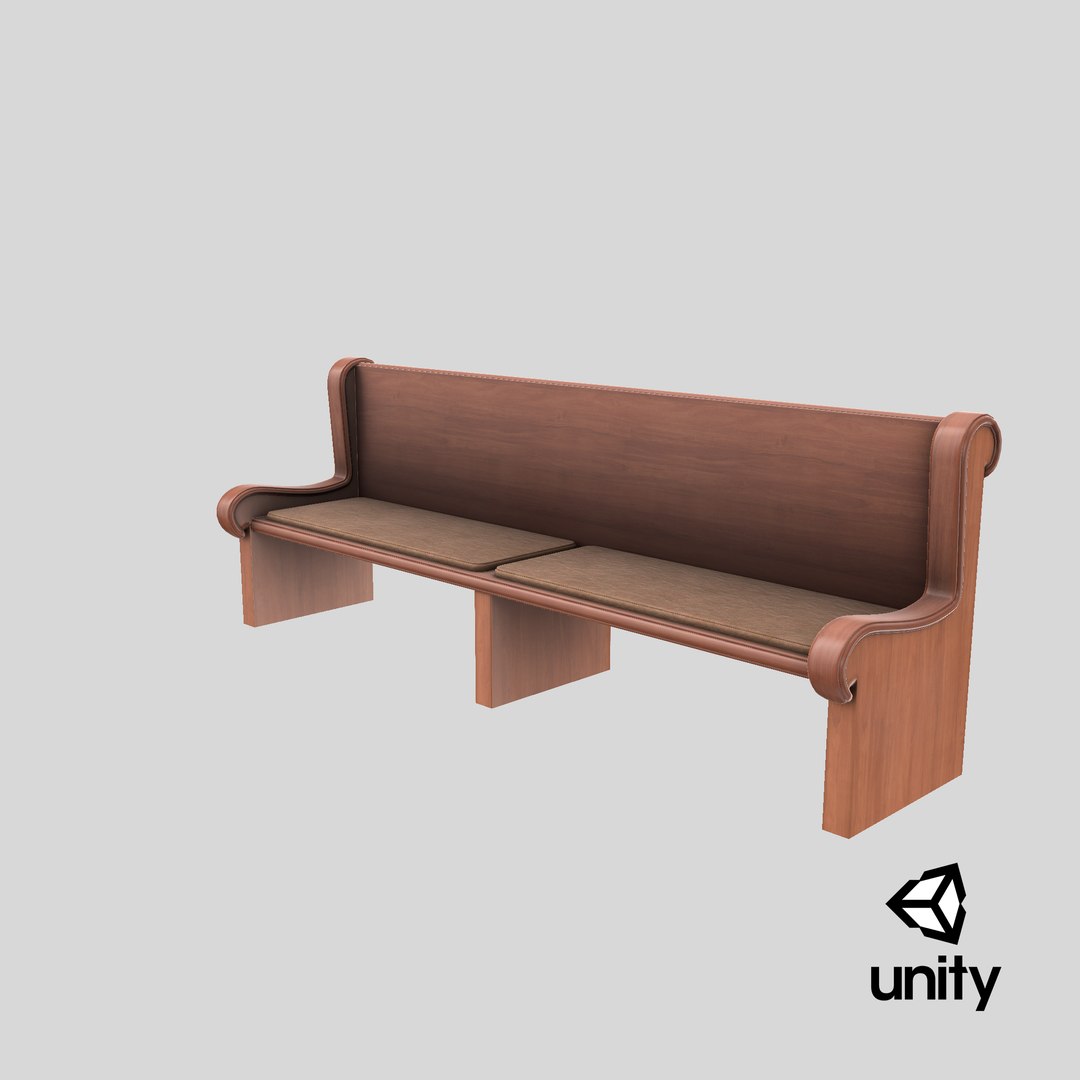 3D Wooden Bench - TurboSquid 1628763